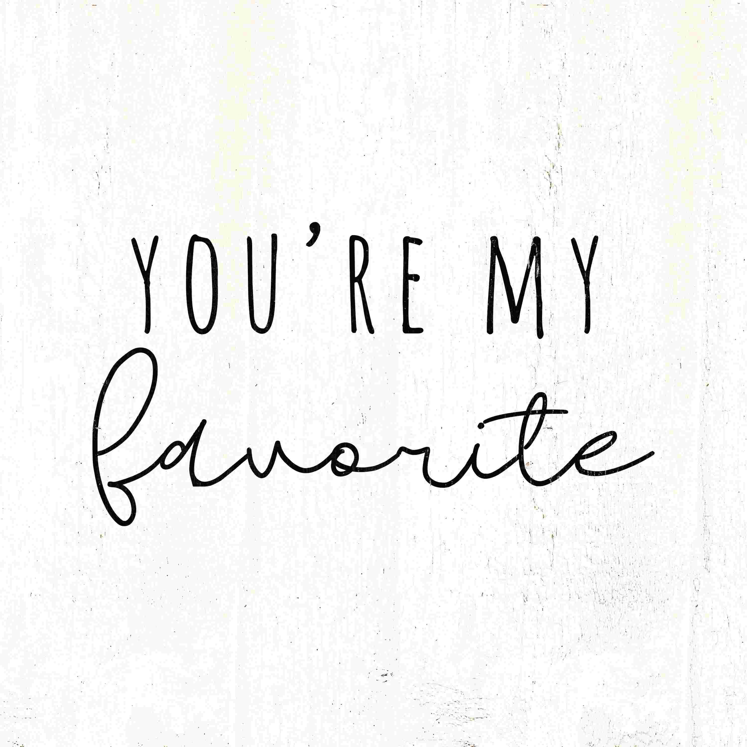 Trinx You''re My Favorite Script On Cream | Wayfair